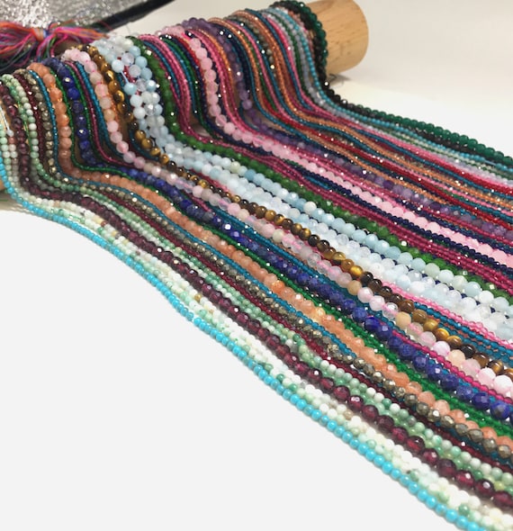 Natural Round Small Beads Gemstone - Etsy
