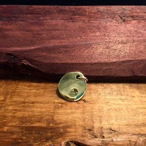 15x16mm Japan Takahashi Goro Feather Bird Pendant Coin Oval Brass ...