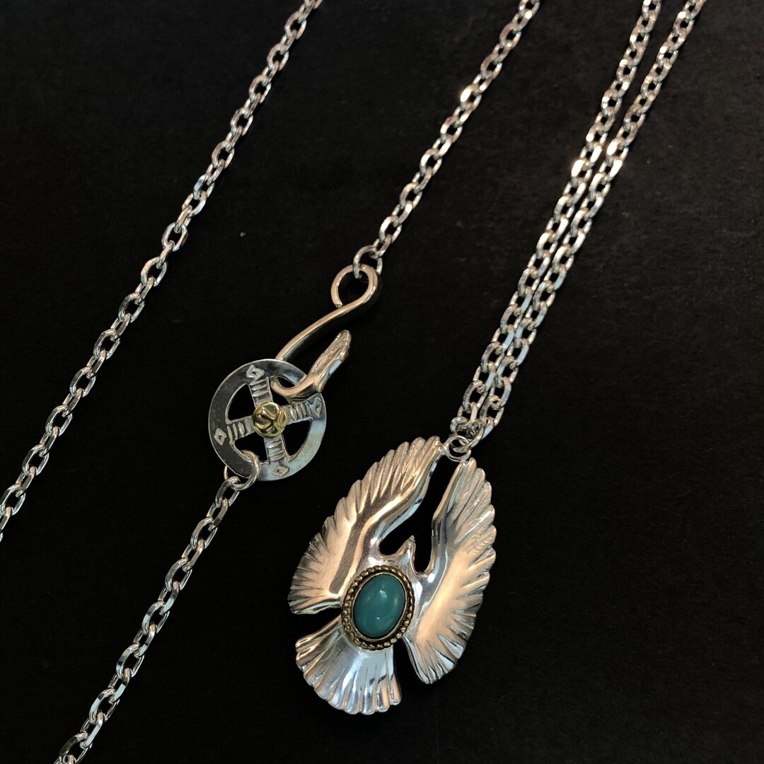 Fly Bird Feather Necklace 925 Silver Sterling Feather Pendant Chain ...