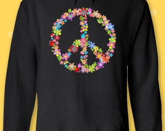 Peace Sign Hoodie | Etsy