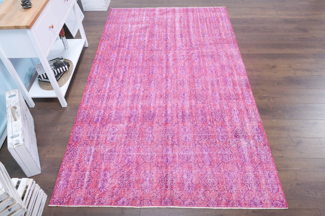 6x9, PINK SPRING RUG, Decor Minimalist, Turkish Rug, Vintage Rug ...