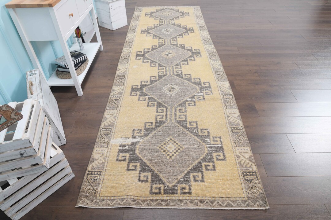 100x300cm, Design Selten, TÜRKISCHER Teppichläufer, Vintage Teppich ...