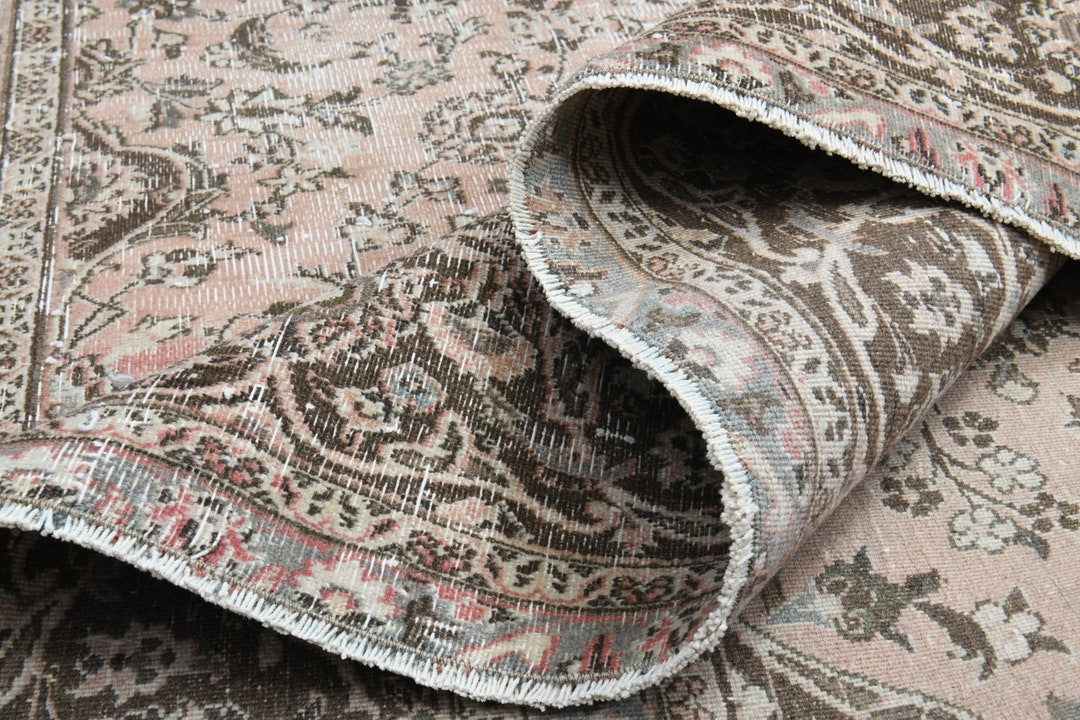 10x11, PINK LUXURY RUG, Bohemian Rugs, Vintage Rug, Rug Pink Brown ...