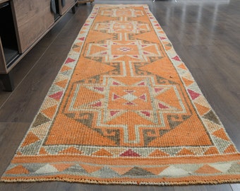 Bold Warm Shades of Orange Boho Hallway Stair Runners Oriental ...