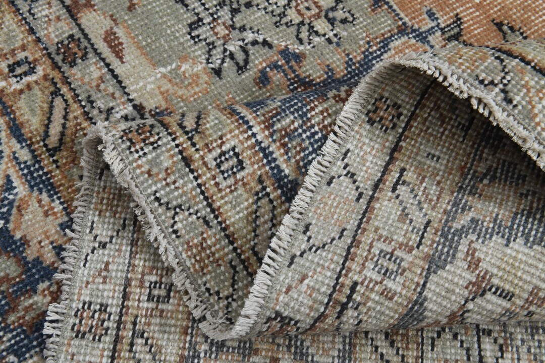 5'9x9'3 Ft, PERSIAN STYLE RUG, Oushak Rug Turkish, Faded Area Rug ...