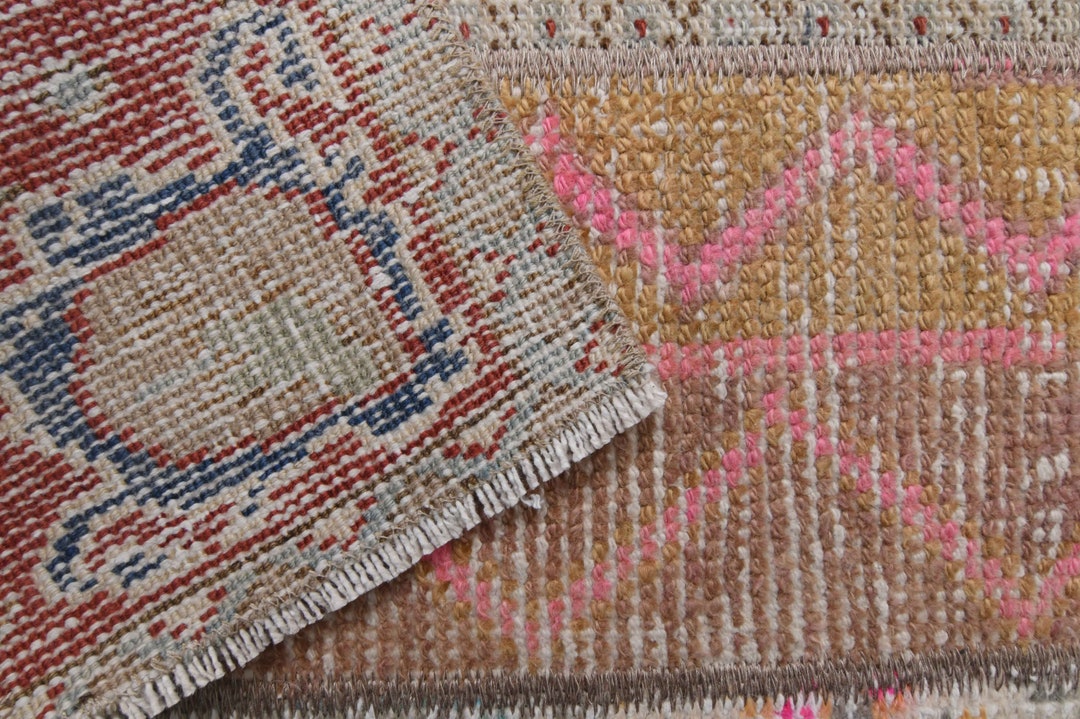 2x2 SMALL SQUARE RUG, Vintage Mini Rug, Neurtal Vintage Rug, Kitchen ...