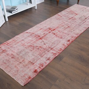 3x9 CANVAS HOT PINK, Turkish Runner, Handmade Rug, Oushak Bohemian ...