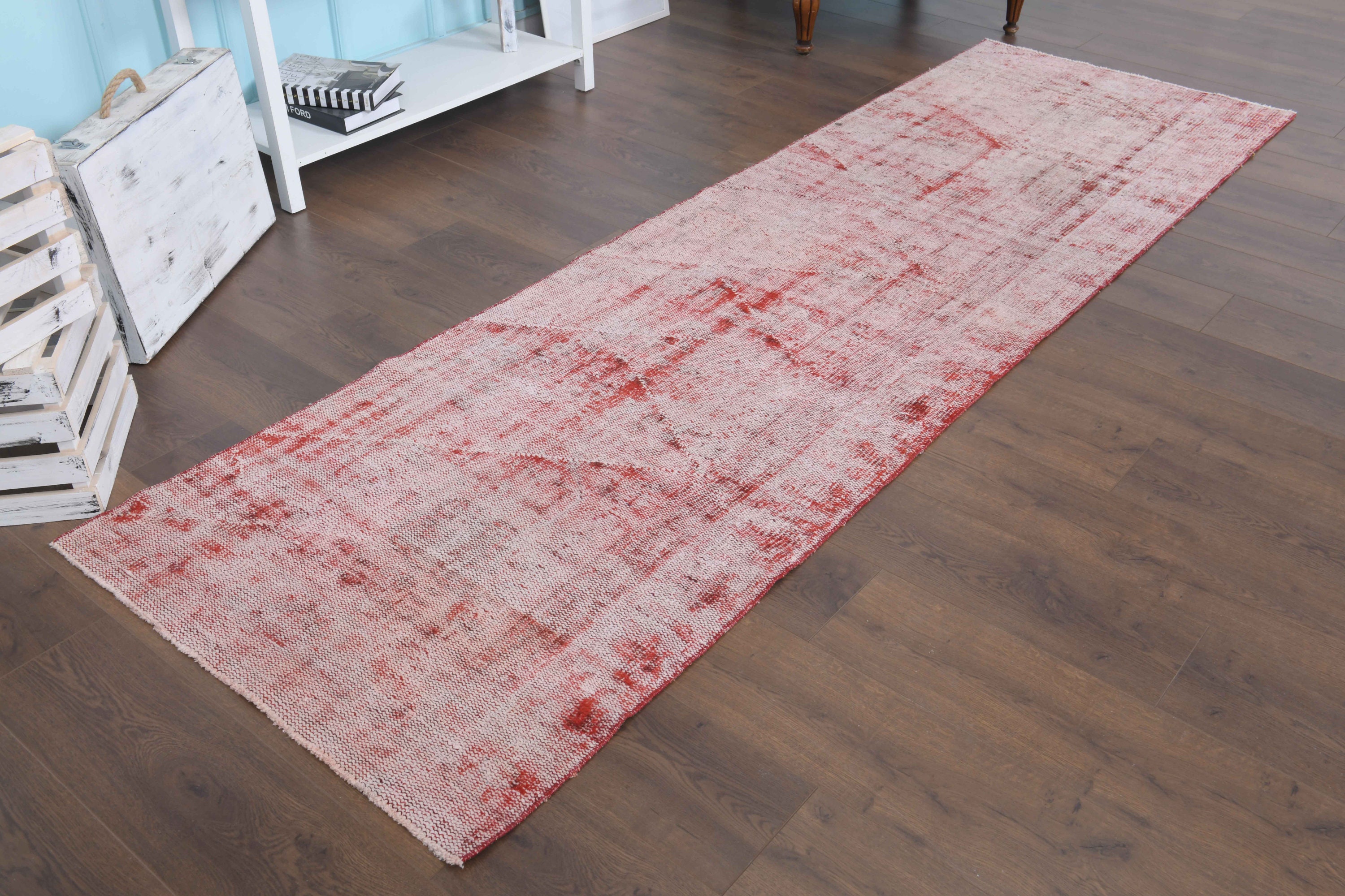 3x9 CANVAS HOT PINK Turkish Runner Handmade Rug Oushak | Etsy