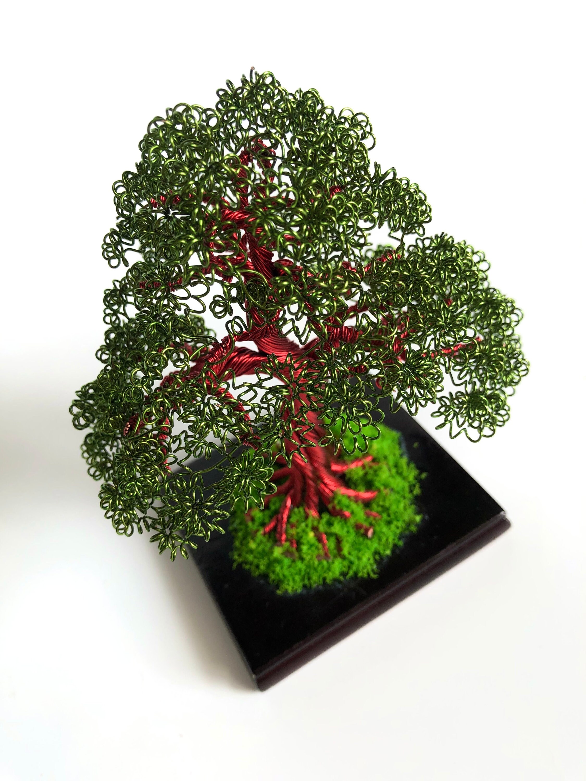 Copper Bonsai Tree Lucky Tree Art Wire Tree Sculpture Tree of Life Wire ...
