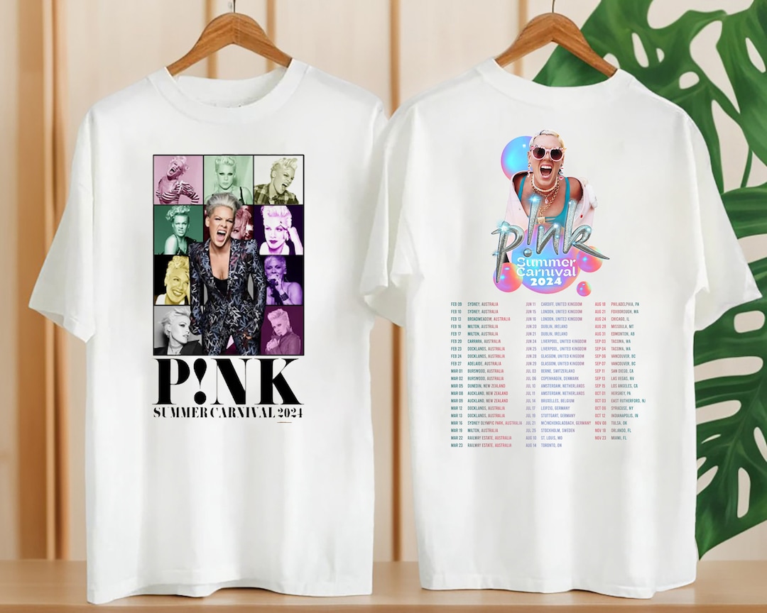 Pink Summer Carnival 2024 Shirt, PNK Pink on Tour Graphic T-shirt, PNK ...