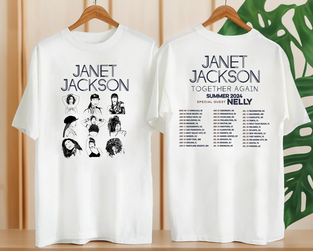Janet Jackson Merch, Graphic Janet Jackson Tour 2024 Shirt, Janet ...