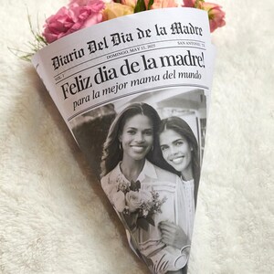 Spanish Mothers Day Newspaper Template, Printable Card (digital ...