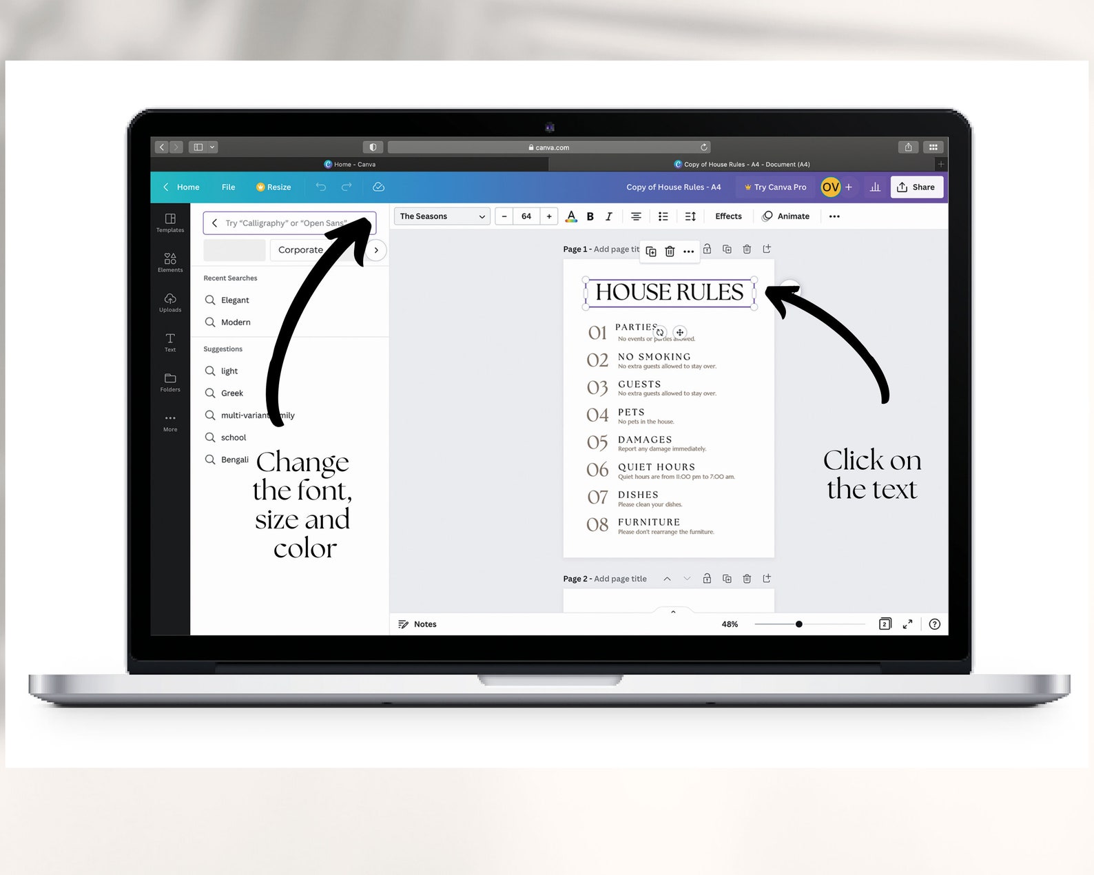 Airbnb House Rules Check Out Sign, Airbnb Check Out Instructions ...