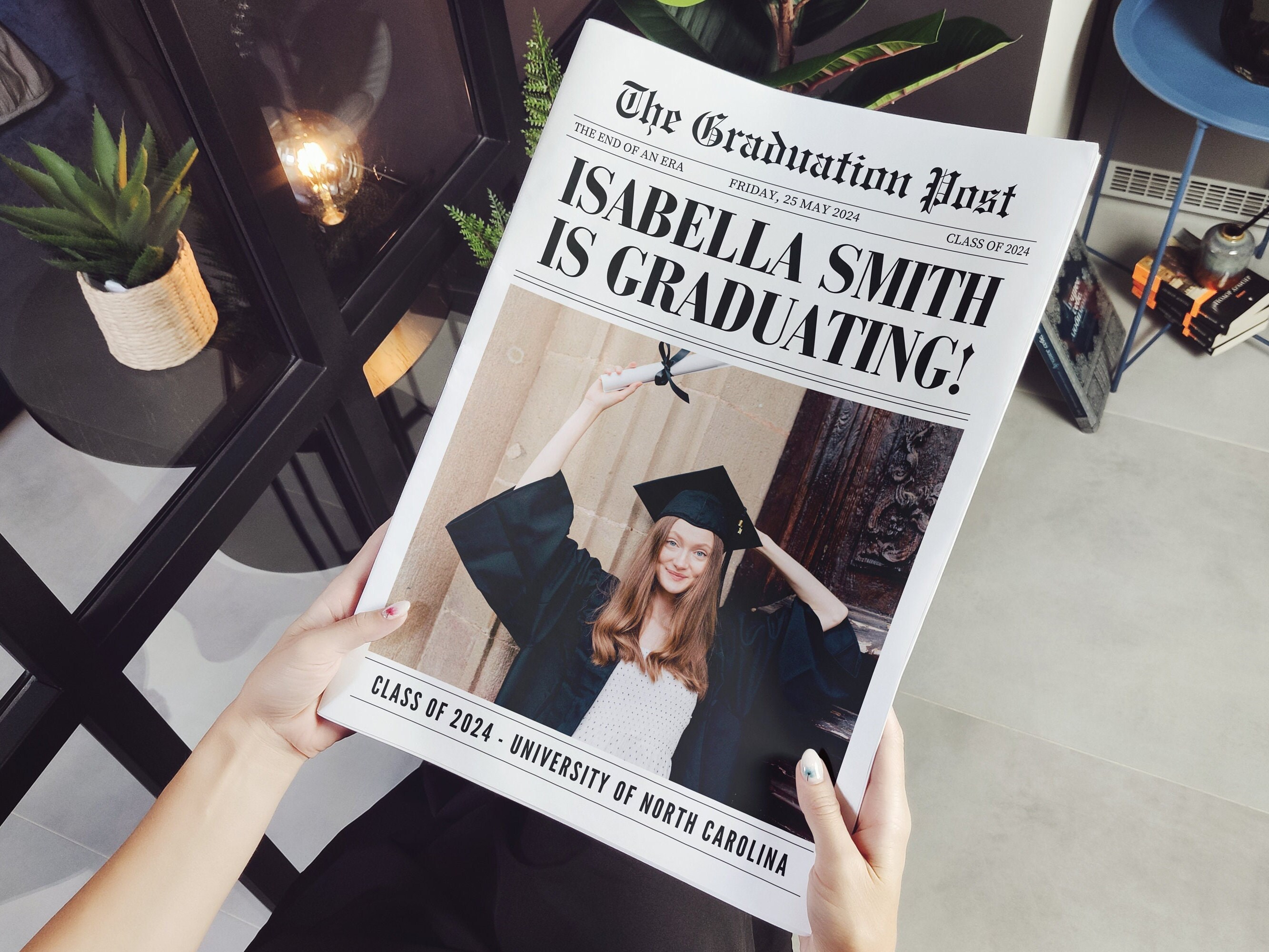 Graduation Newspaper Template, Newspaper Graduation Announcement ...