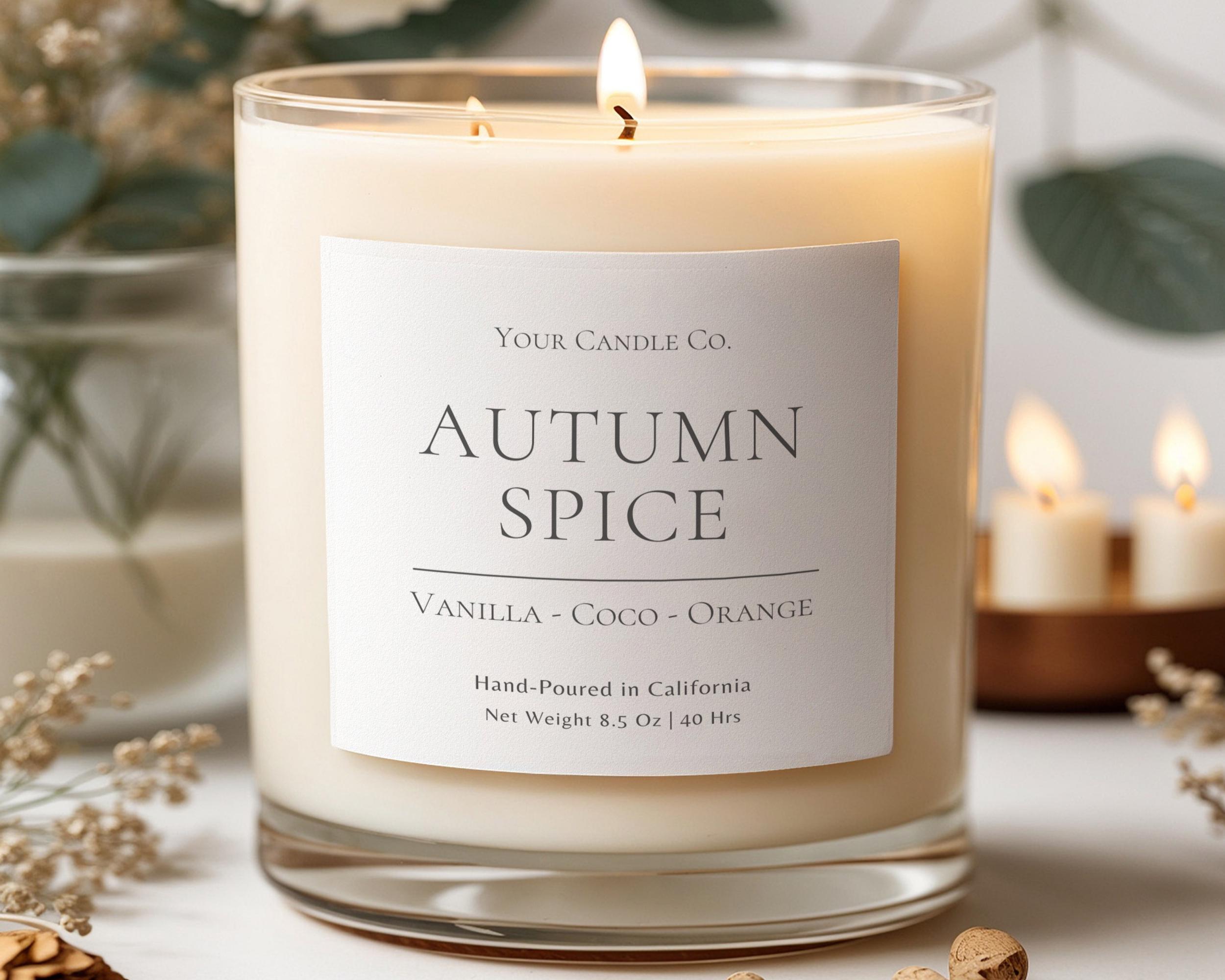 Elegant Candle Label Template, Modern DIY Label (canva, Printable), 011 ...