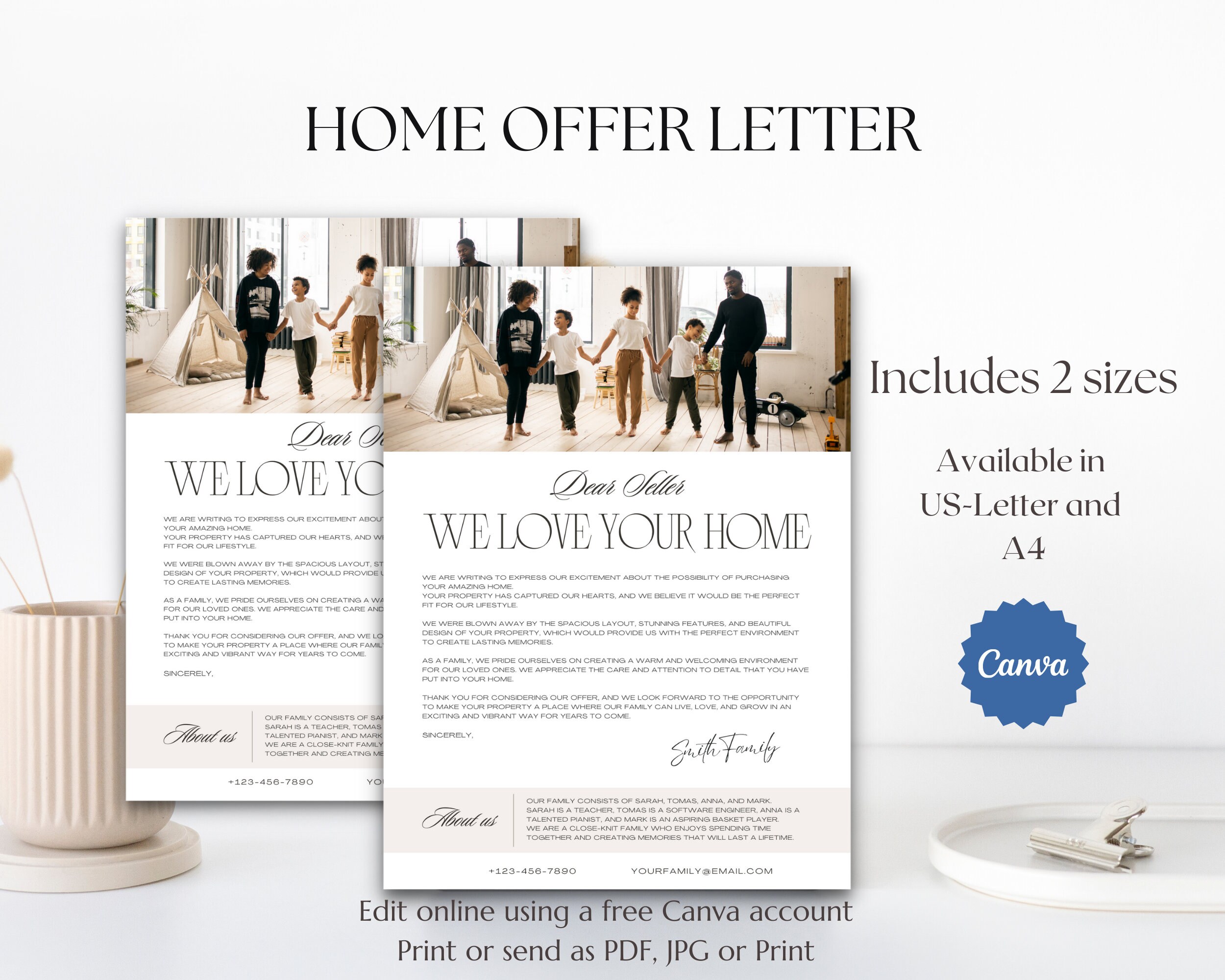 Home Offer Letter, We Love Your Home, Home Offer Letter Template ...