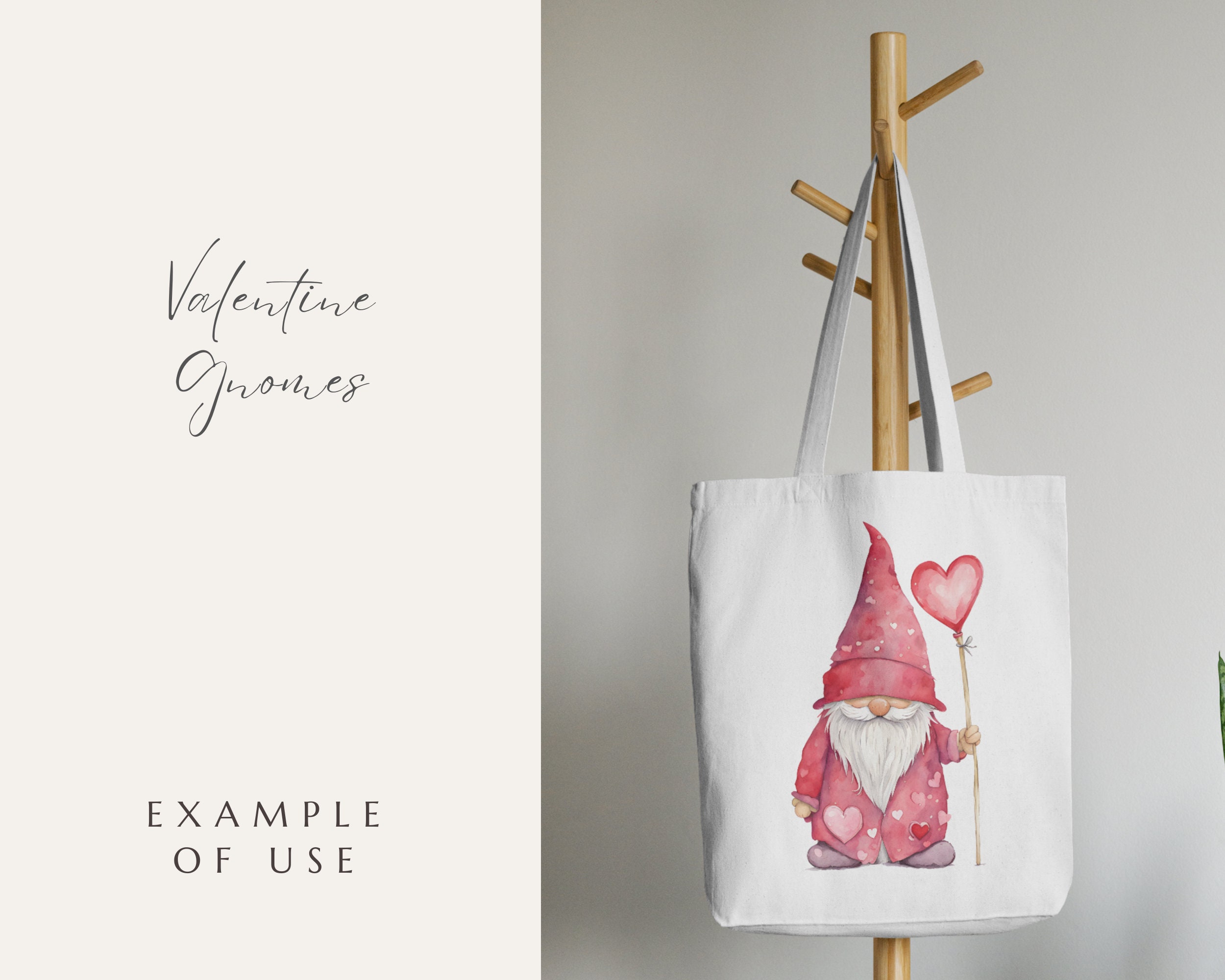 Valentine Gnomes Clipart, Valentines Day Clipart, Gnomes PNG, Valentine ...