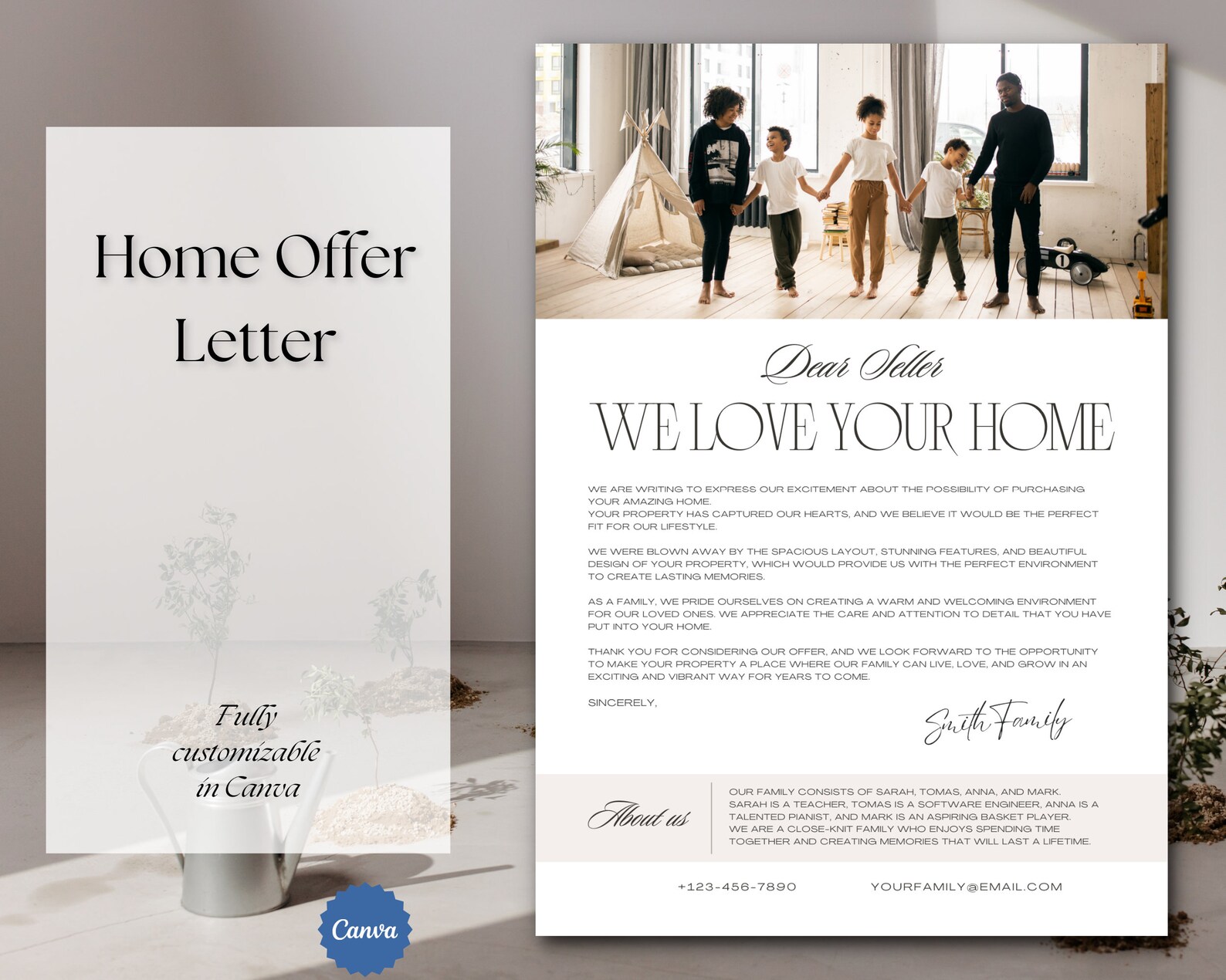 Home Offer Letter, We Love Your Home, Home Offer Letter Template ...