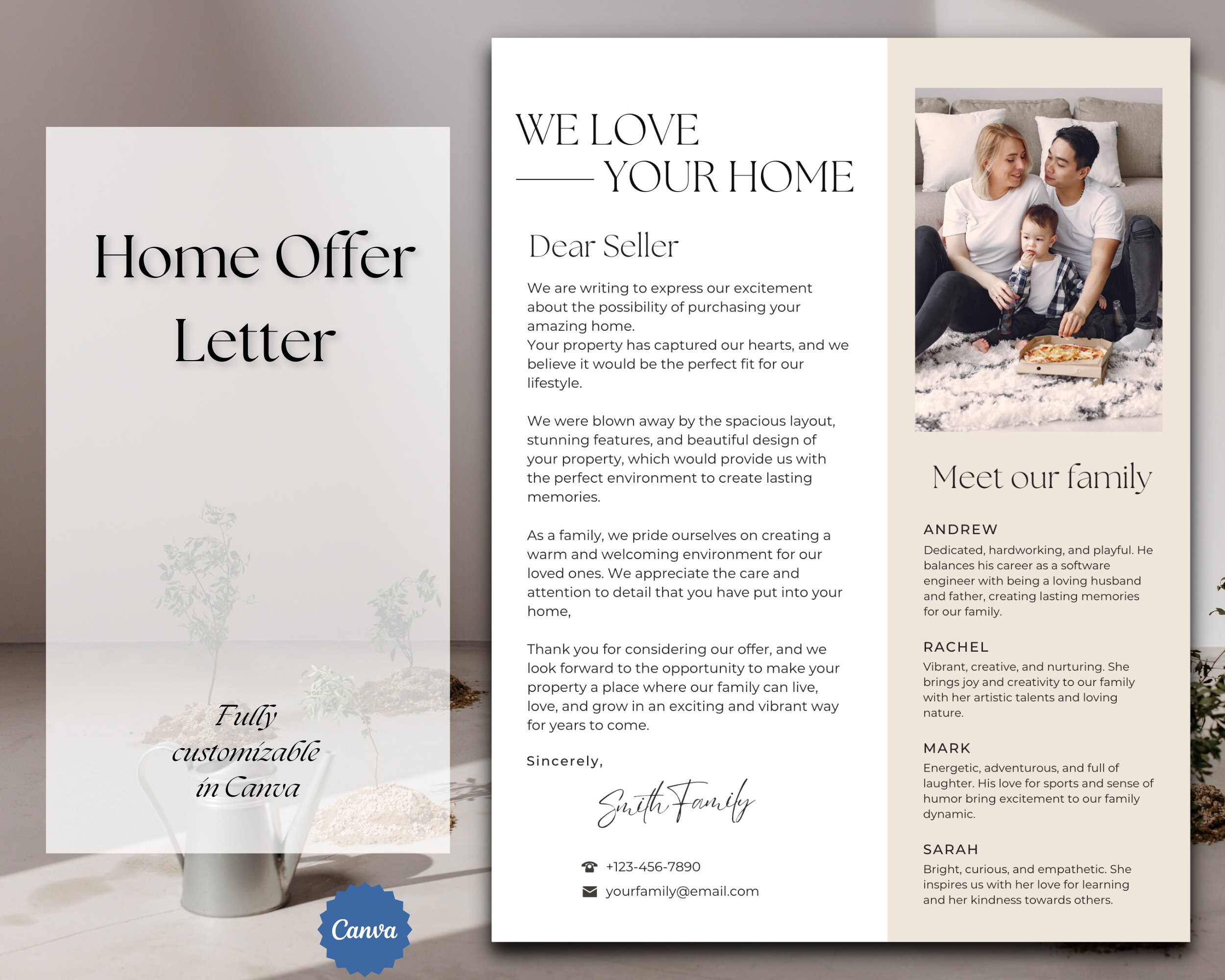 Home Offer Letter, We Love Your Home, Letter to Seller, Home Buying ...