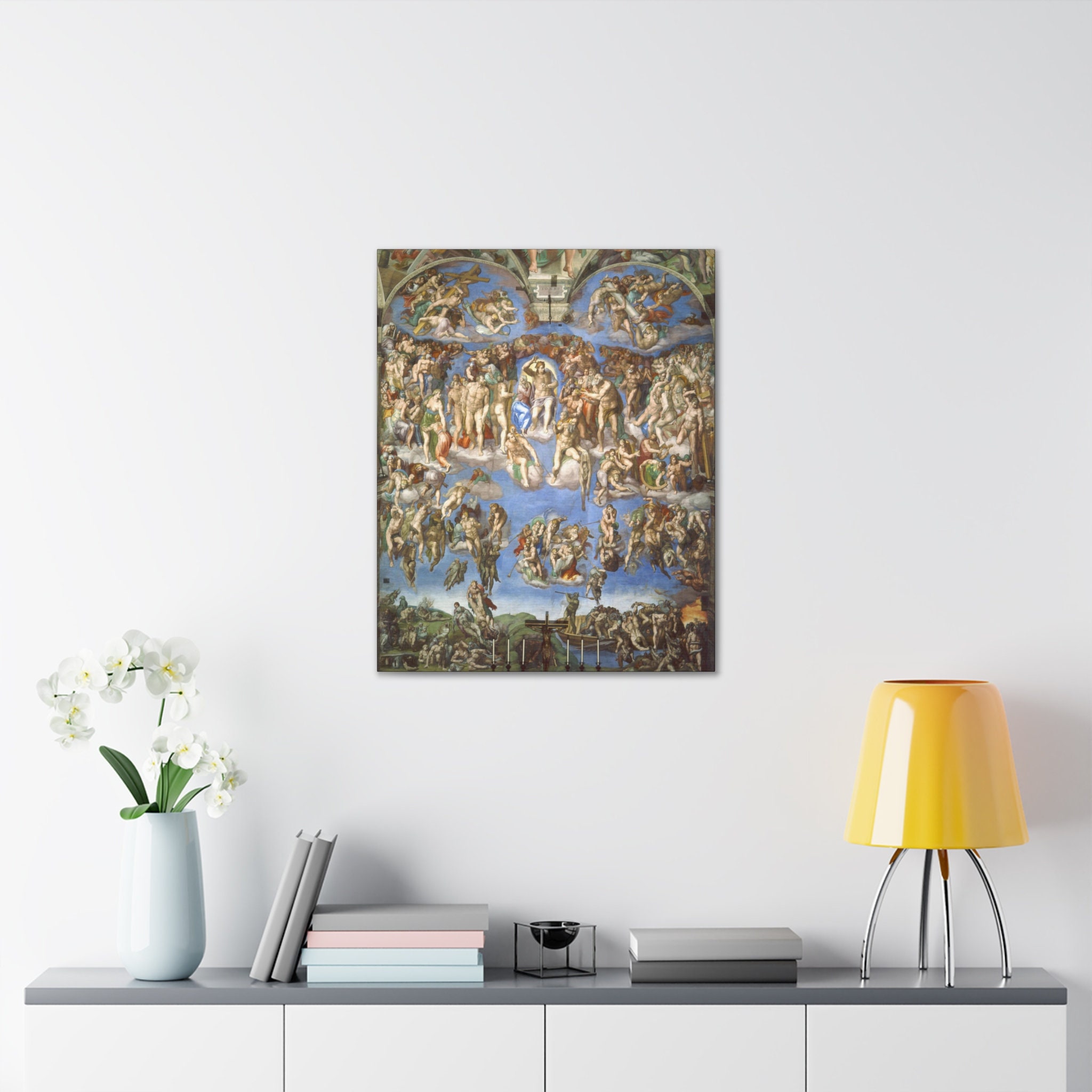 The Last Judgment by Michelangelo, Renaissance Art, Christian Canvas ...