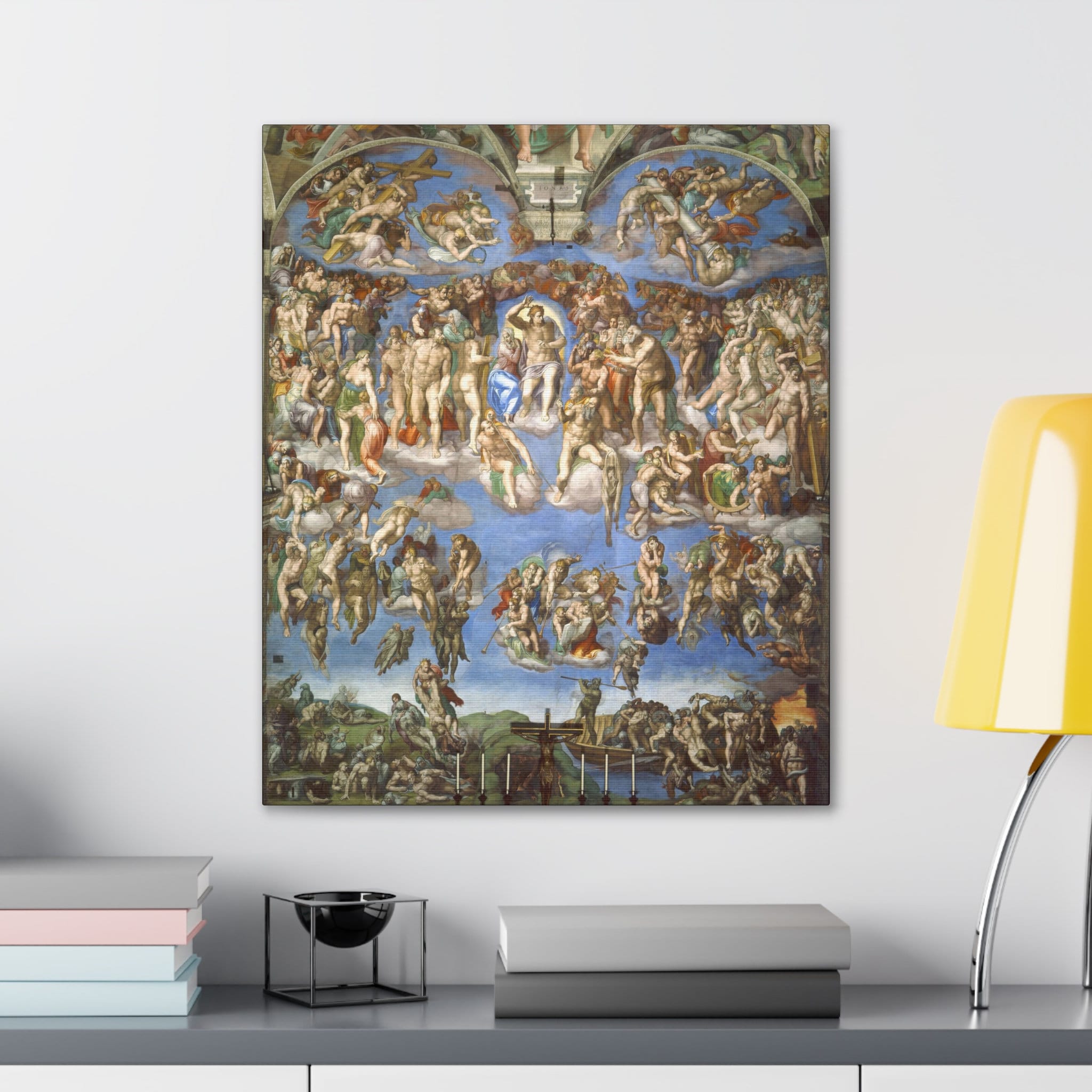 The Last Judgment by Michelangelo, Renaissance Art, Christian Canvas ...