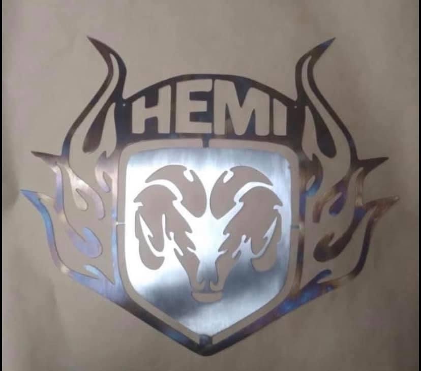 Metal Hemi Sign 24 Inch - Etsy