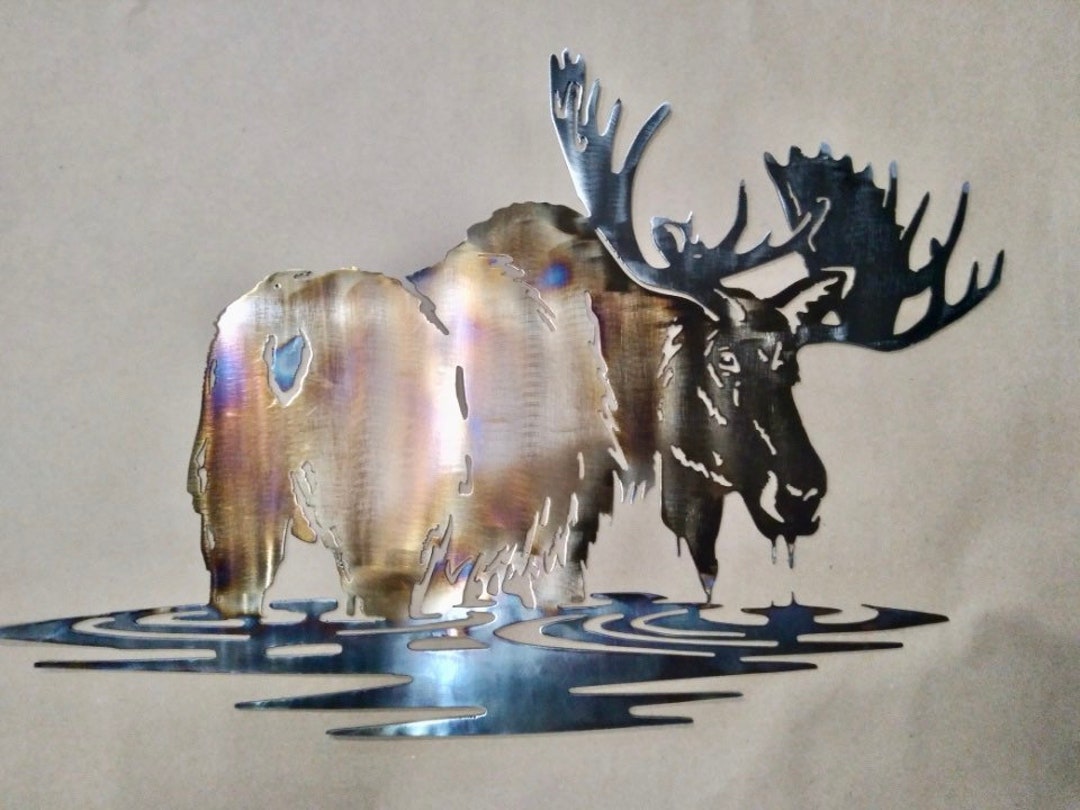 Metal Moose Sign 24 Inch - Etsy