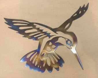 Metal Hummingbird Wall Art 12.5 - Etsy