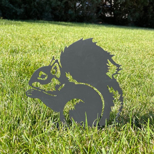 Squirrel Steel Metal Art / Metal Decor / Outdoor Decor / - Etsy