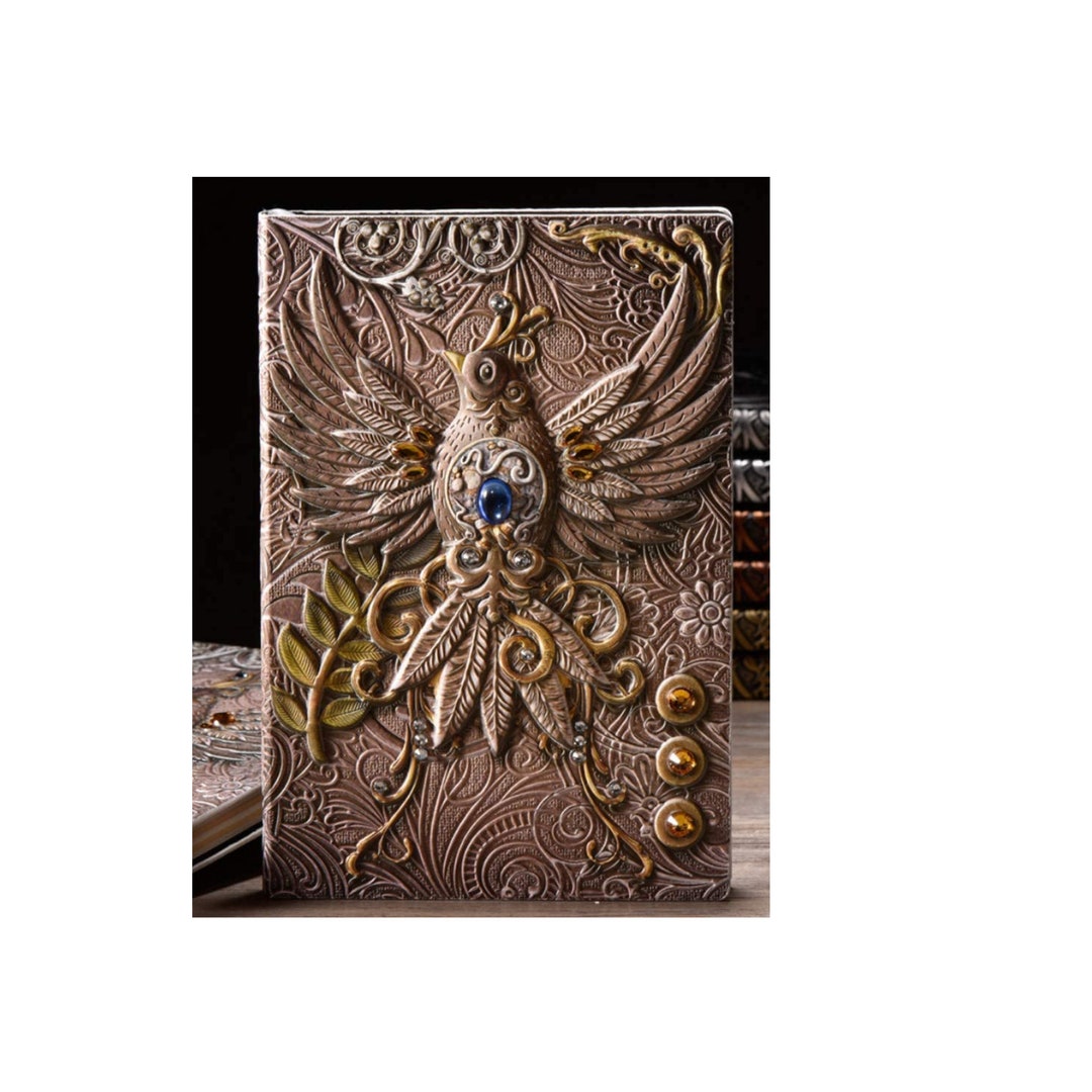 Phoenix Journal Notebook 3D Embossed A5 100 Sheets 200 Pages Lined ...