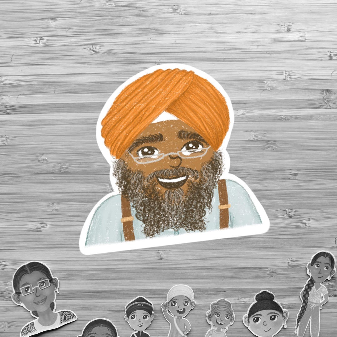 Singh, Uncle Ji - (individual) Sikhi Stickies - Etsy