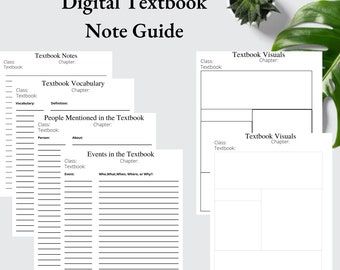 Easy Study Guide Template - Etsy