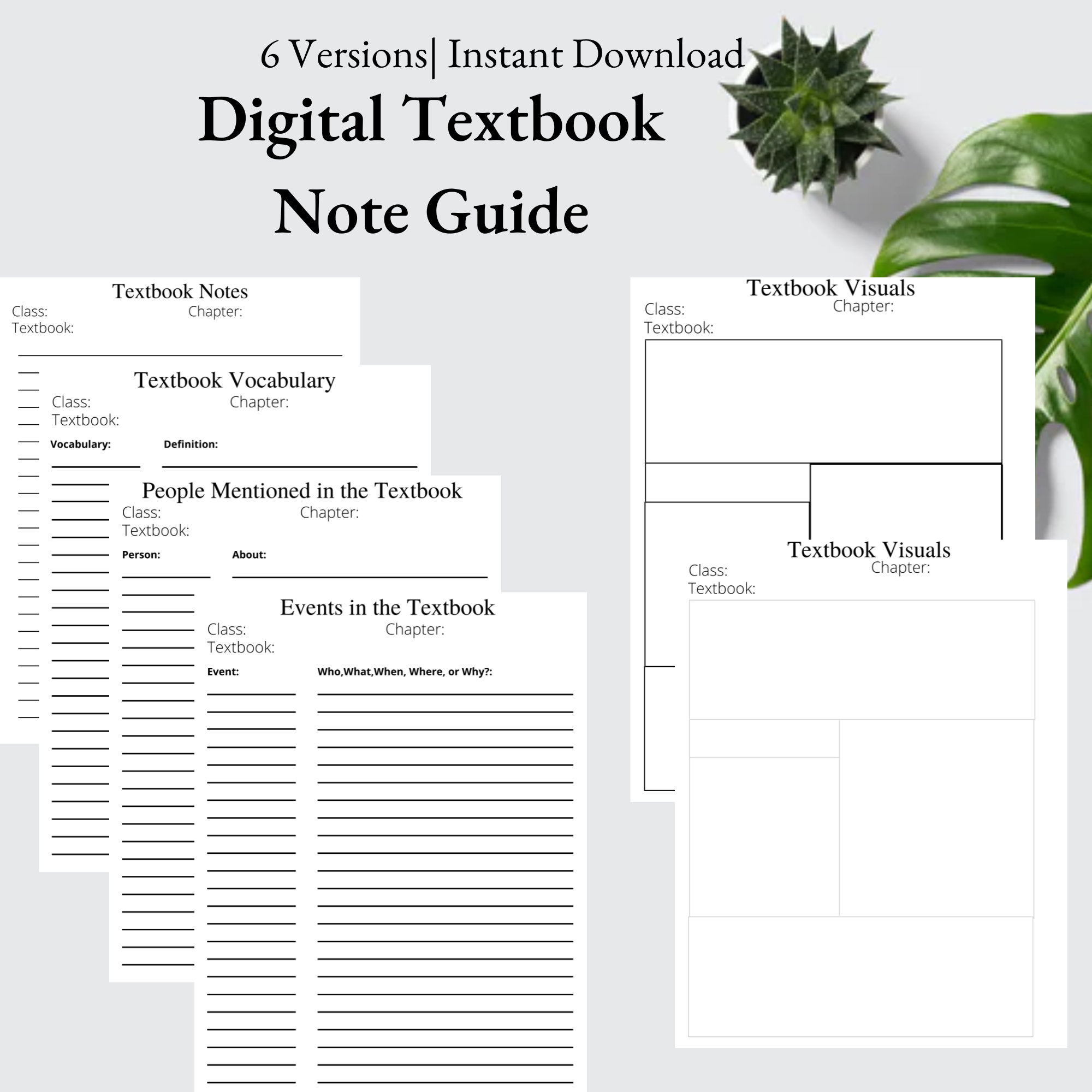 Study Chart Template