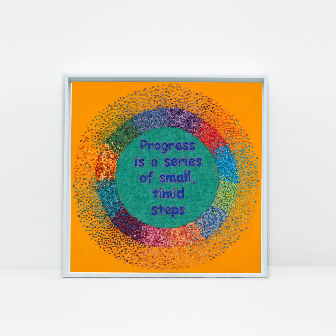 Progress Art Print, Motivational Art, Take a Step, Gicleé Print Paper ...