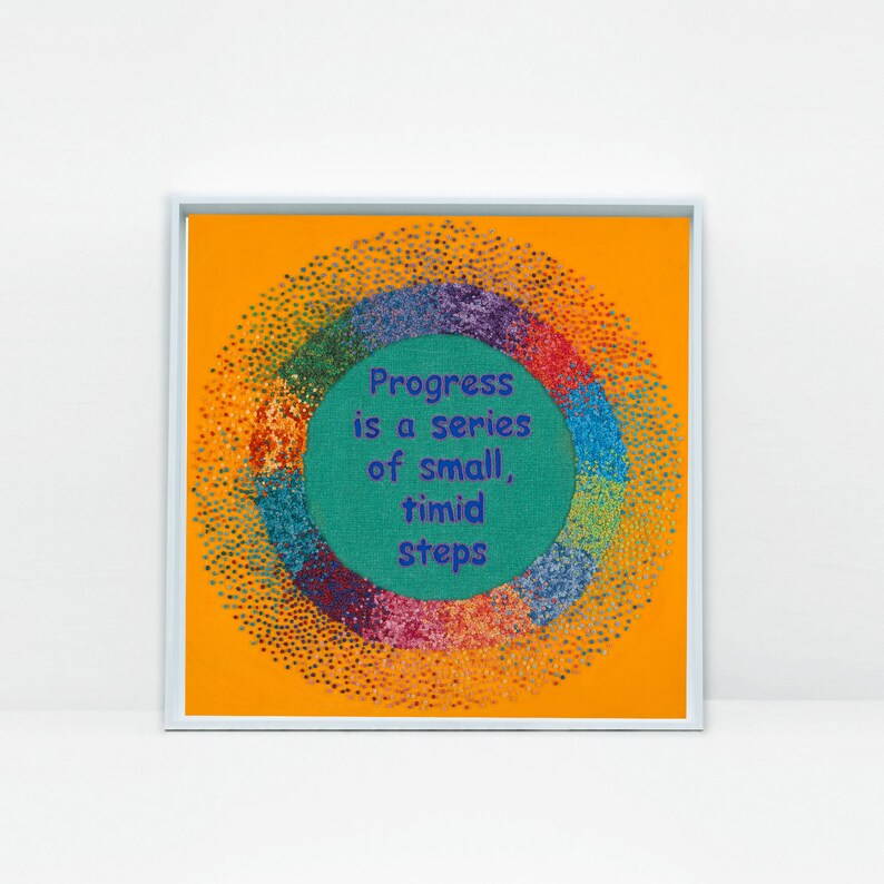 Progress Art Print, Motivational Art, Take a Step, Gicleé Print Paper ...