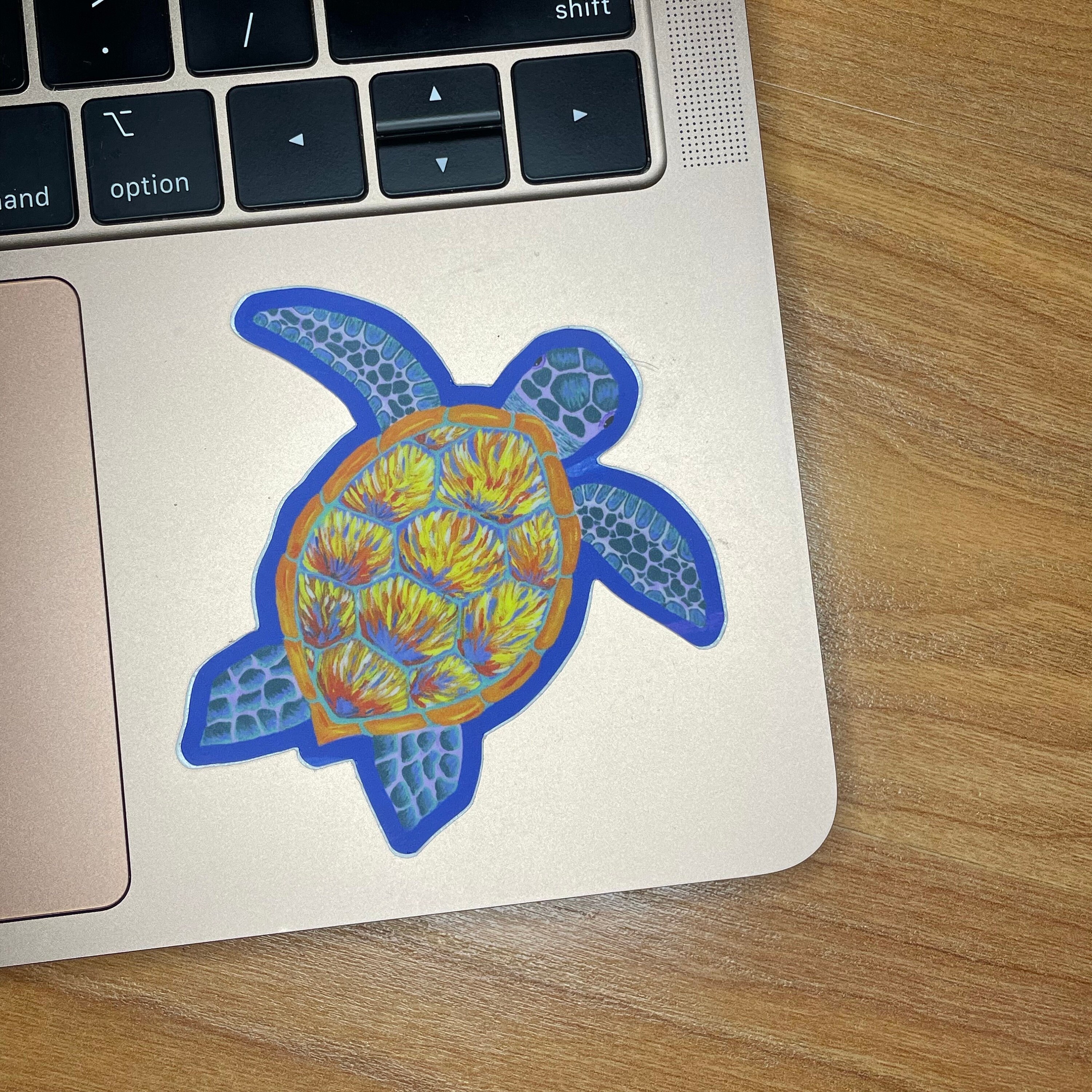 Sea Turtle Sticker Whimsical Sea Turtle Sea Turtle Decal - Etsy