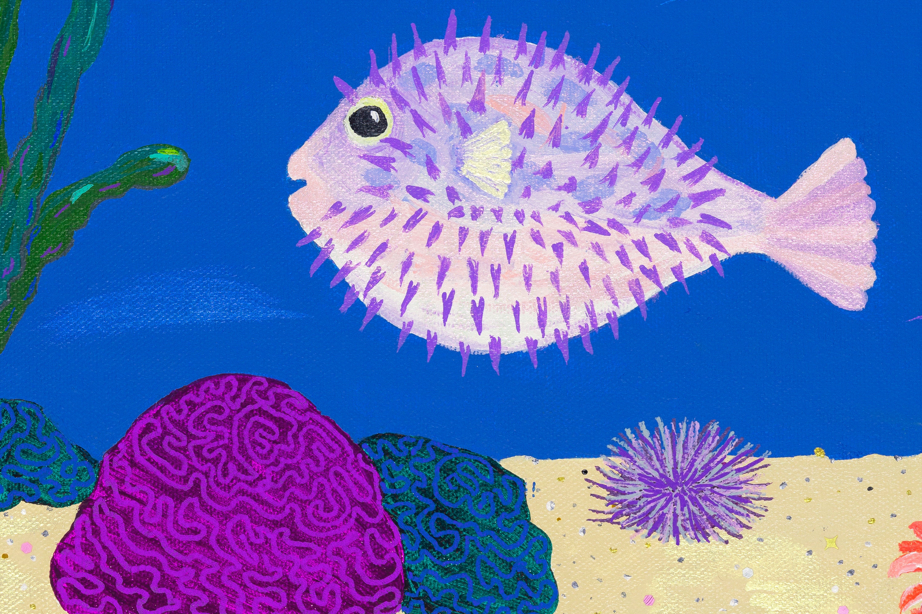 Sea Life Print, Ocean Creatures, Sea Turtle, Jelly Fish, Sea Horses ...