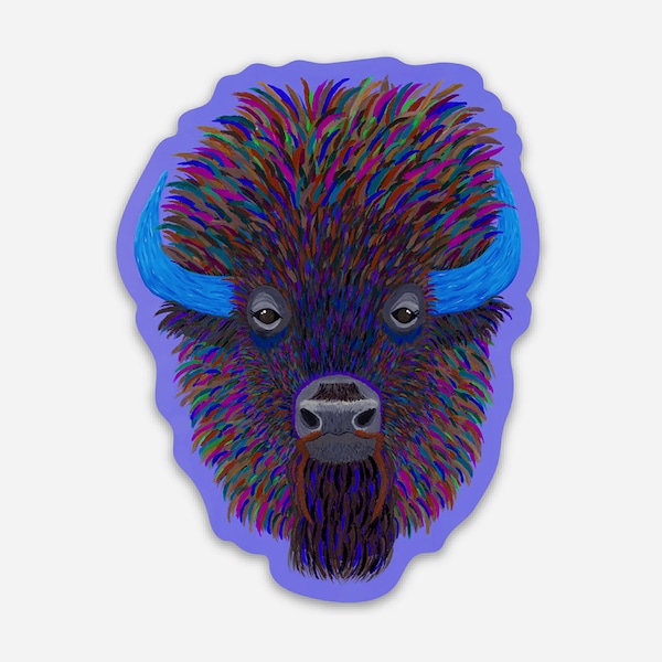 Buffalo Head Decal - Etsy