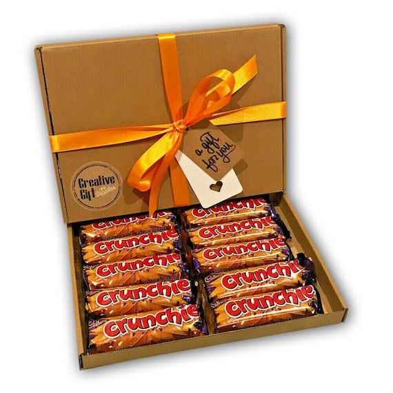 Cadbury Crunchie Milk Chocolate Gift Box Hamper Birthday | Etsy