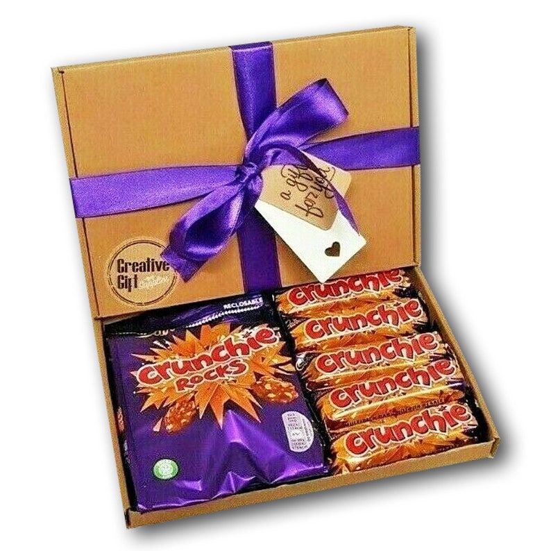 Cadbury Crunchie and Crunchie Rocks Chocolate Gift Box Hamper - Etsy UK