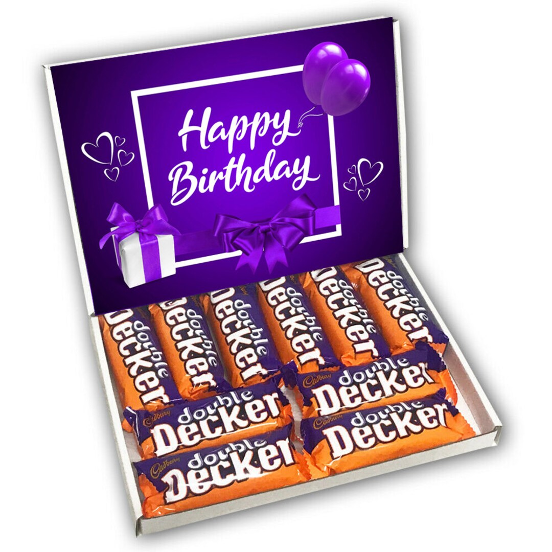 Cadburys Double Decker Chocolate Gift Box Birthday Present Hamper ...