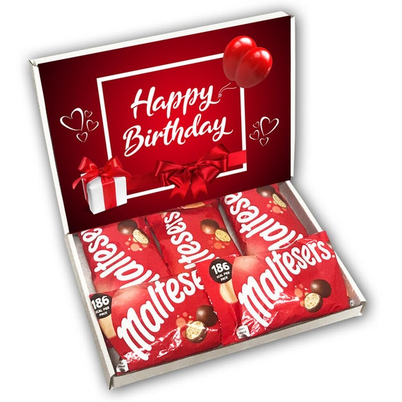 Maltesers Milk Chocolate Gift Box Birthday Present Hamper | Etsy