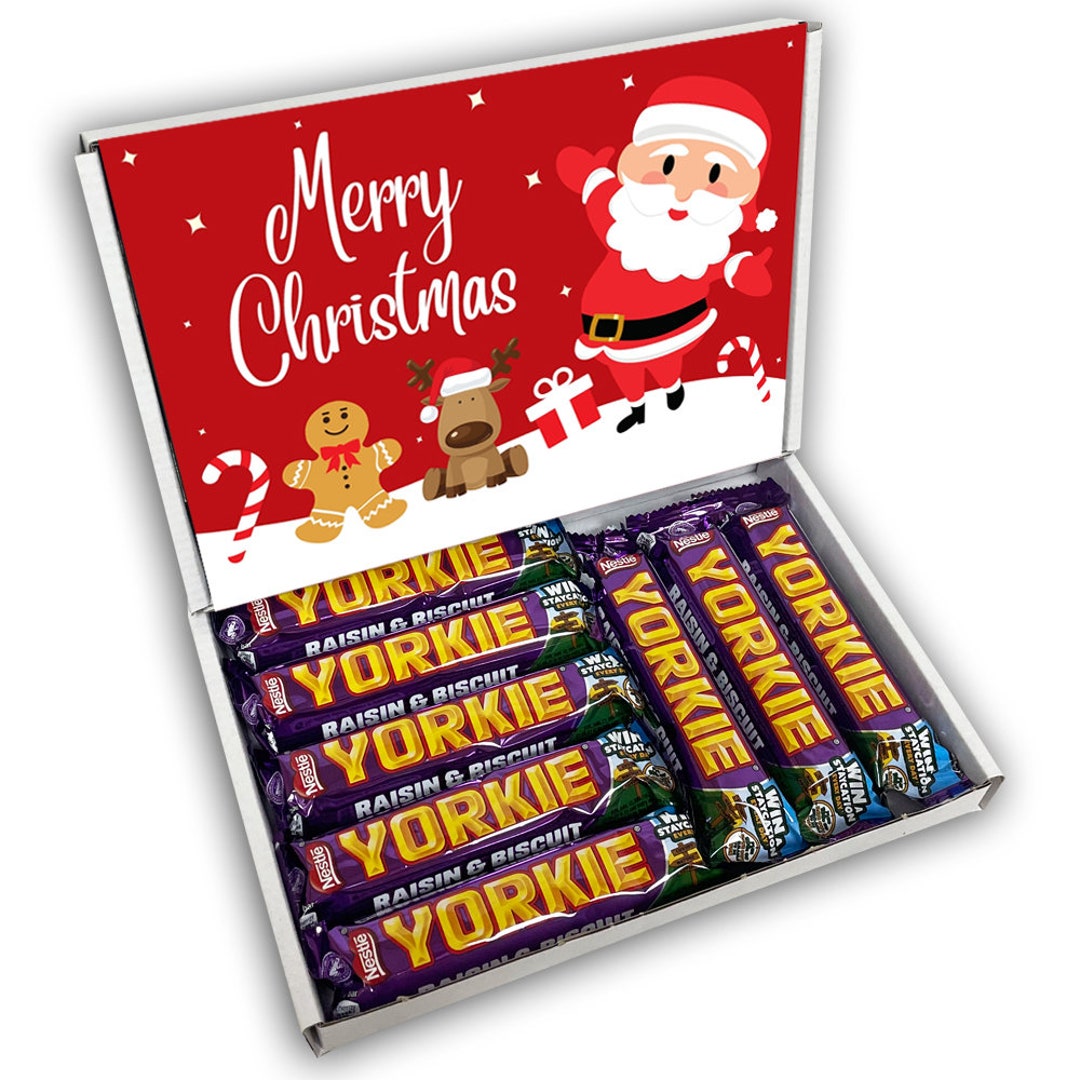 Nestle Yorkie Raisin & Biscuit Chocolate Bars Gift Box Hamper Christmas ...