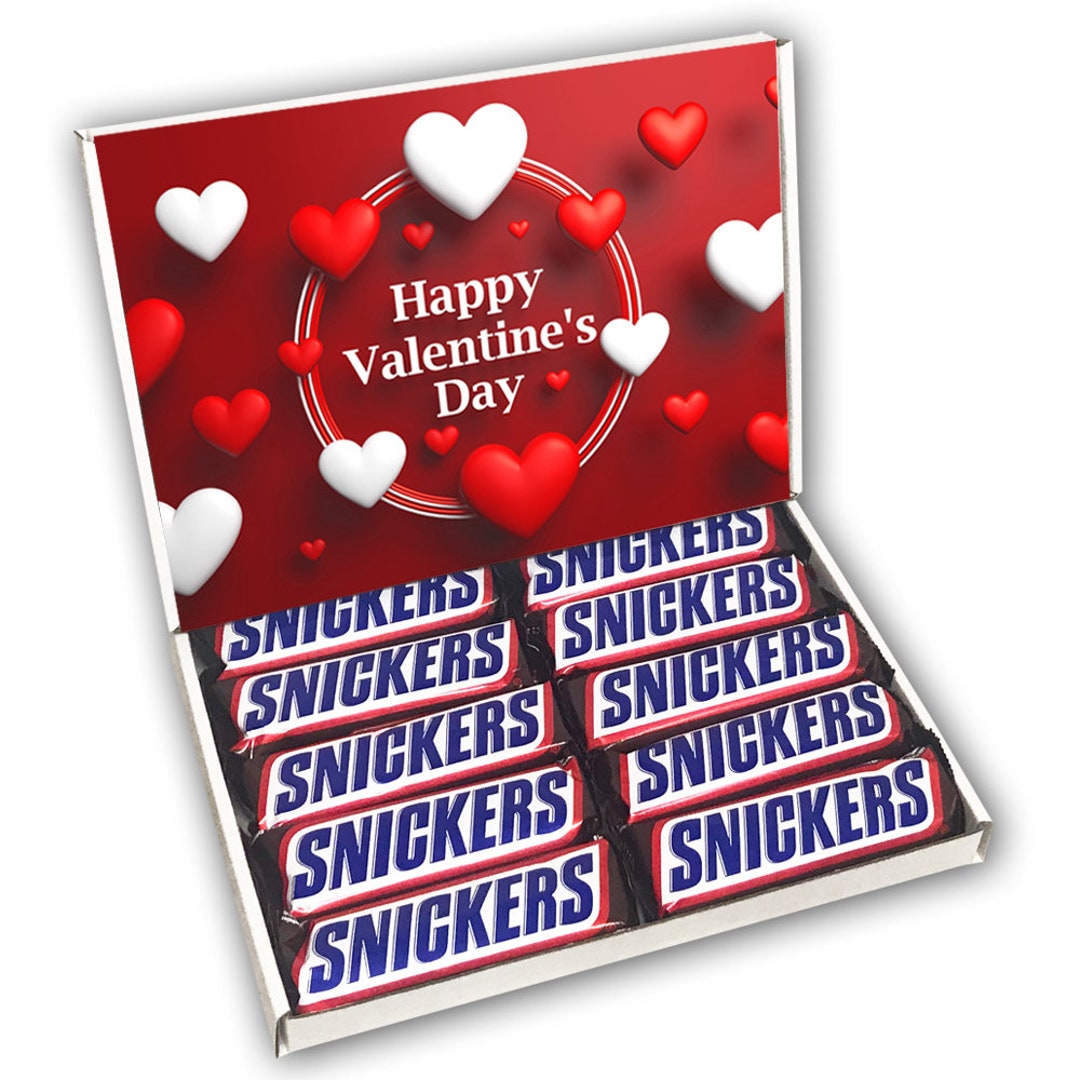 Snickers Chocolate Gift Box Hamper Valentines Day Gift Present - Etsy