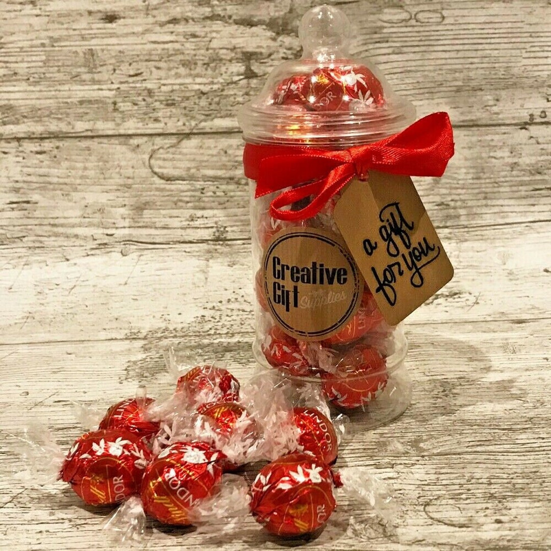 Lindt Lindor Milk Chocolate Truffles Plastic Gift Jar Mothers Day ...