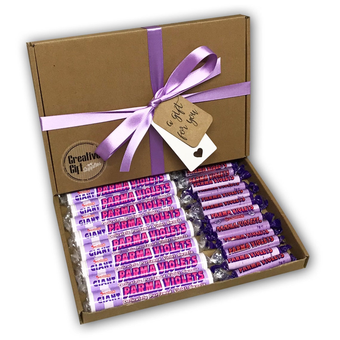 Swizzels Parma Violets Sweets Gift Box Hamper Personalised Birthday ...