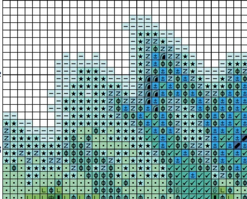 Turtle Cross Stitch Pattern Watercolor X Stitch Chart - Etsy