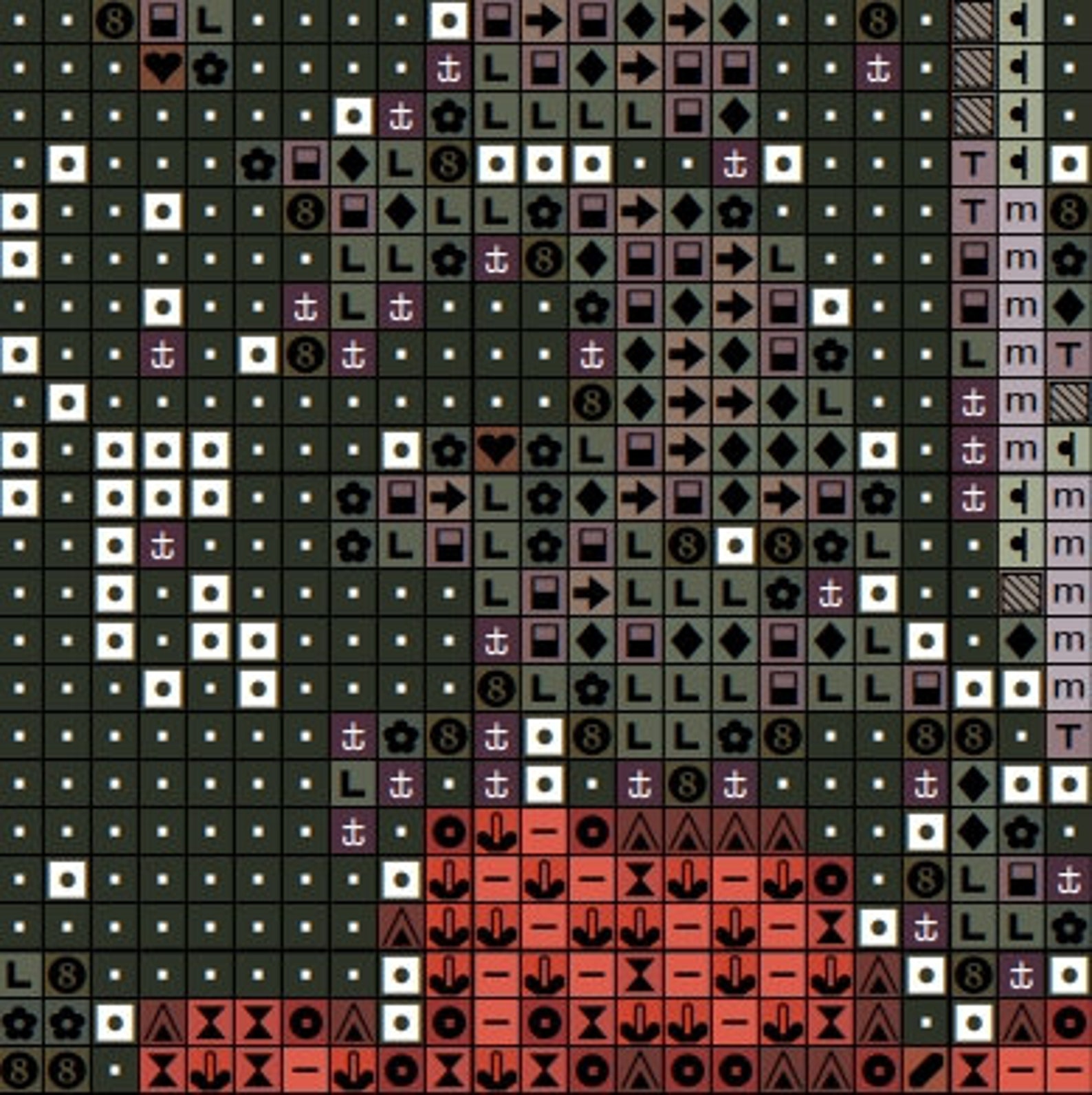 William Morris Cross Stitch Pattern Red Poppies Famous - Etsy