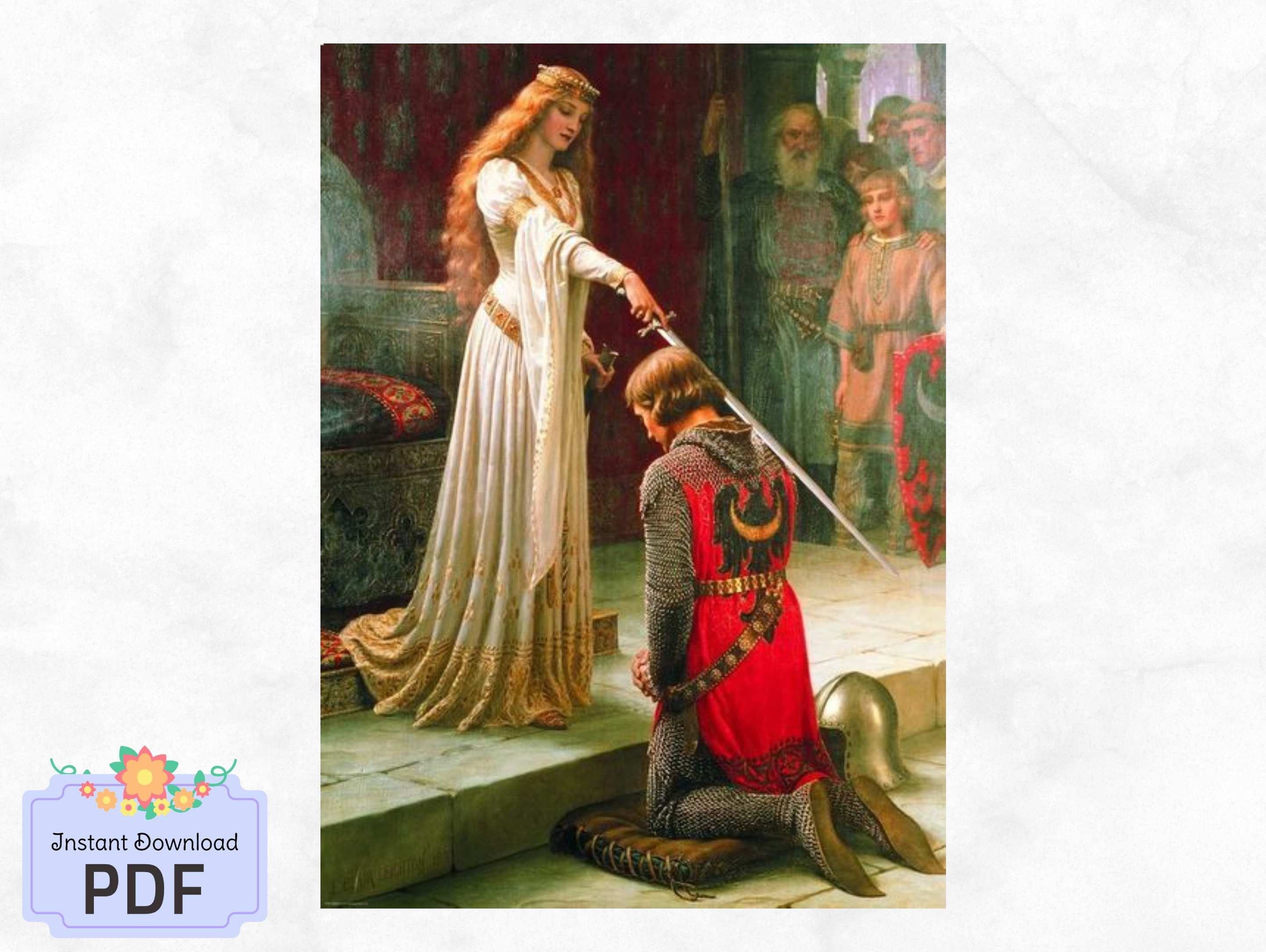 The Accolade Cross Stitch Pattern , Edmund Blair Leighton , Famous ...