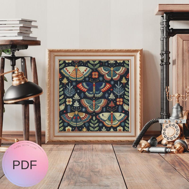 Folk Art Cross Stitch - Etsy